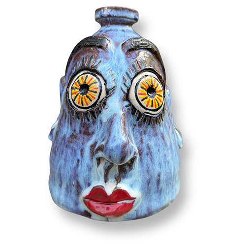 Heather Head 7" Bright Eyes Face Jug DP5807 - Christopher Park Gallery