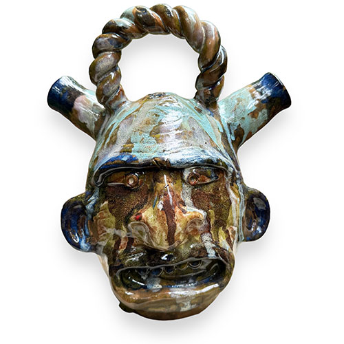 Brian Wilson 14" Double Spout Jug Head DP4457 - Christopher Park Gallery