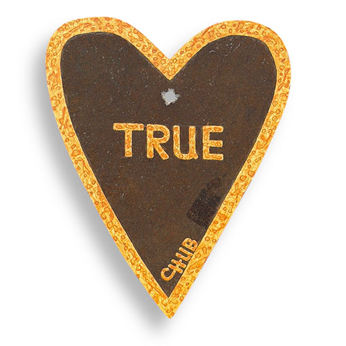Chub Hubbard 4x5 True Heart Tin Cutout WP5789 - Christopher Park Gallery