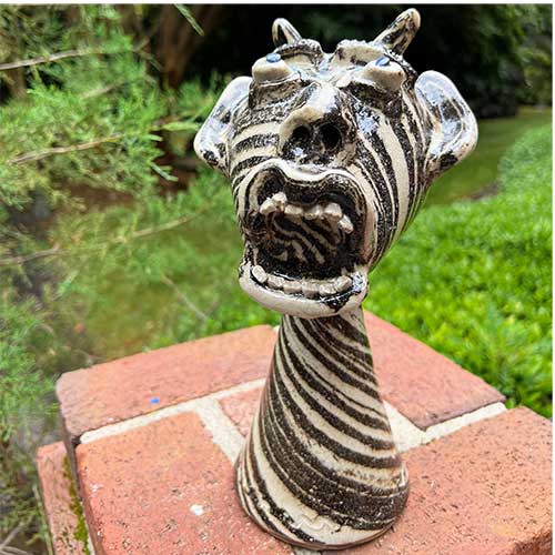 Steve Abee 10" Swirl Devil DP2618 SOLD - Christopher Park Gallery