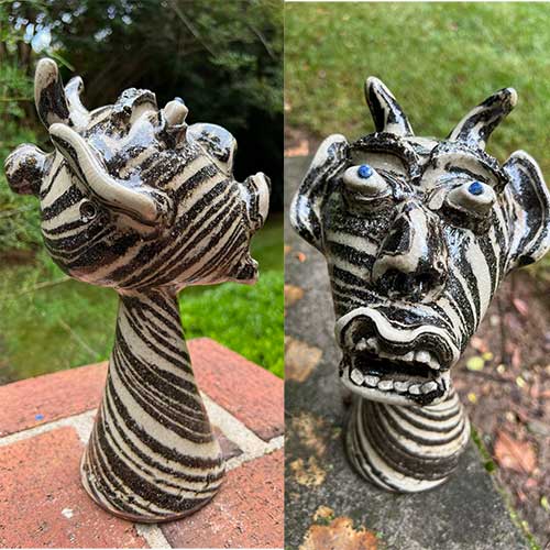 Steve Abee 10" Swirl Devil DP2618 SOLD - Christopher Park Gallery