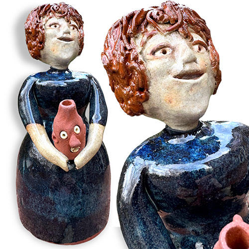 Victoria Hardy 8" Character Barbara with Face Jug DP3057 - Christopher ...
