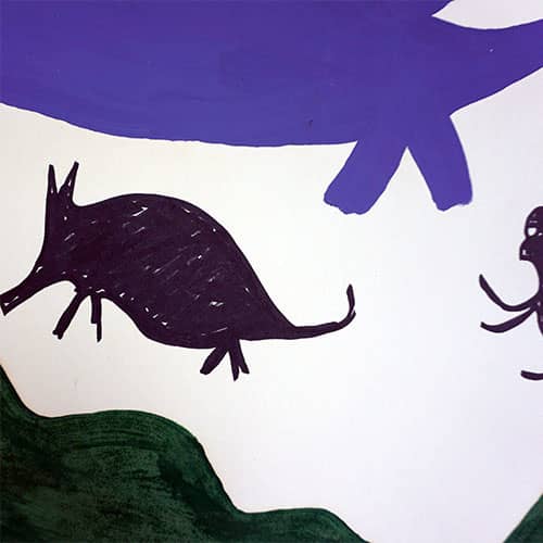 RA Miller Dinosaurs in Markers on Paper 22" x 28" OP347 SOLD ...